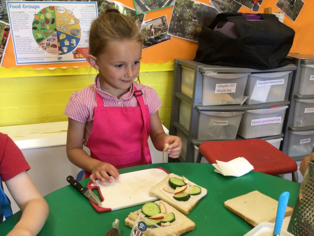 Sandwich Making in Chestnut – Nether Kellet Primary School